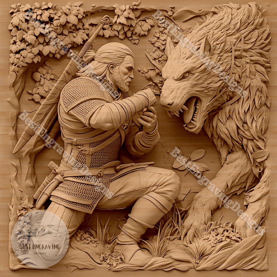 The Witcher 3D Illusion Engraving Design Files - Etsy