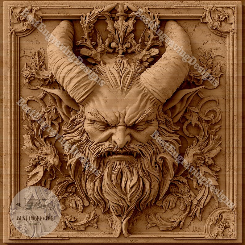 Devil 3D Illusion Engraving Design Files - Etsy