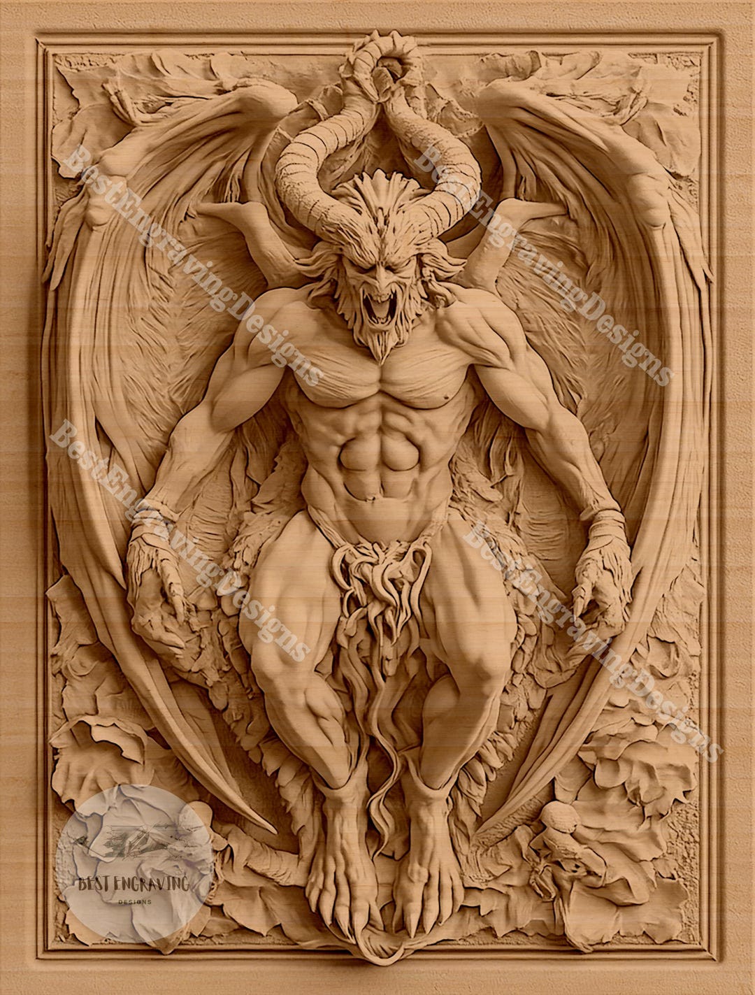 Devil 3D Illusion Engraving Design Files - Etsy