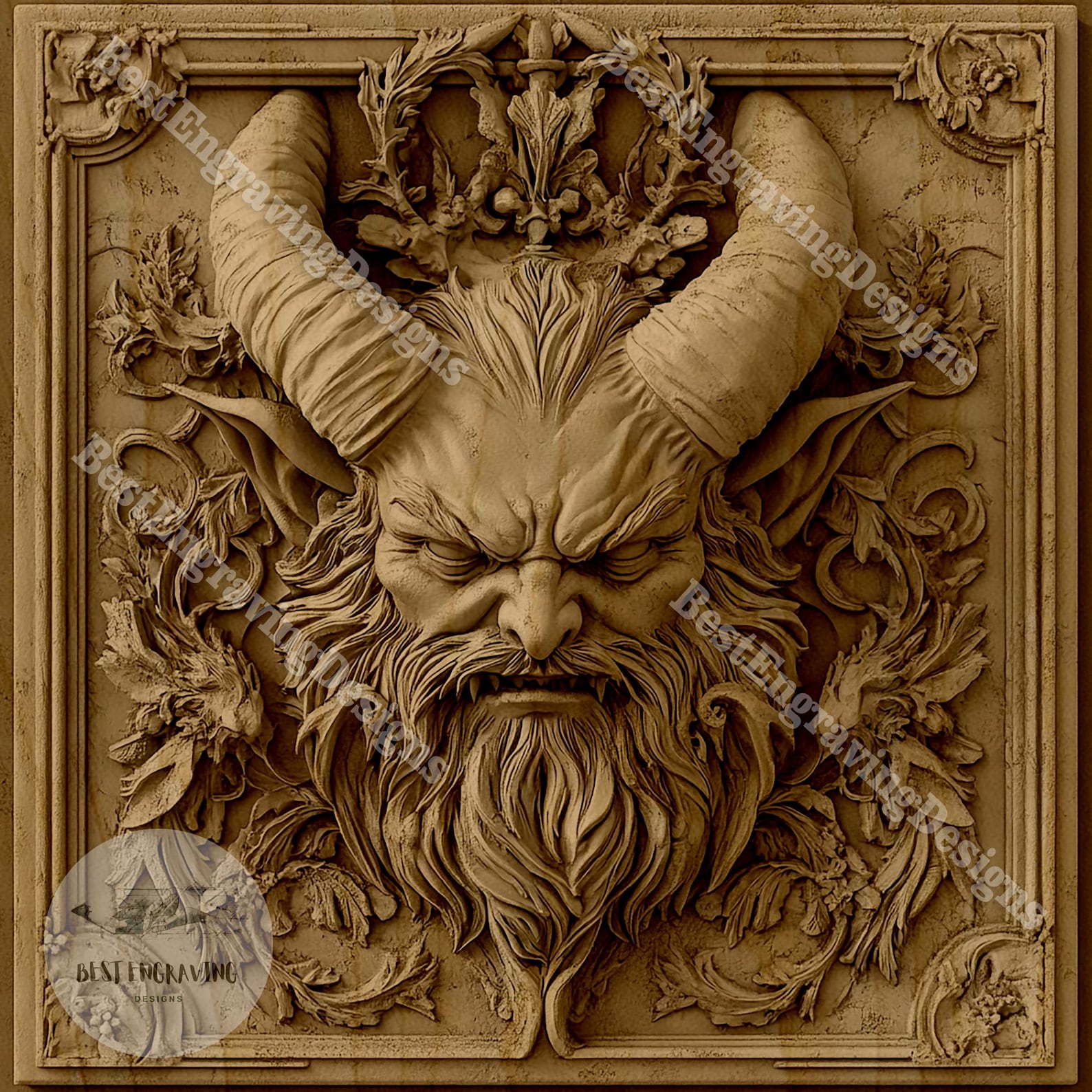 Devil 3D Illusion Engraving Design Files - Etsy