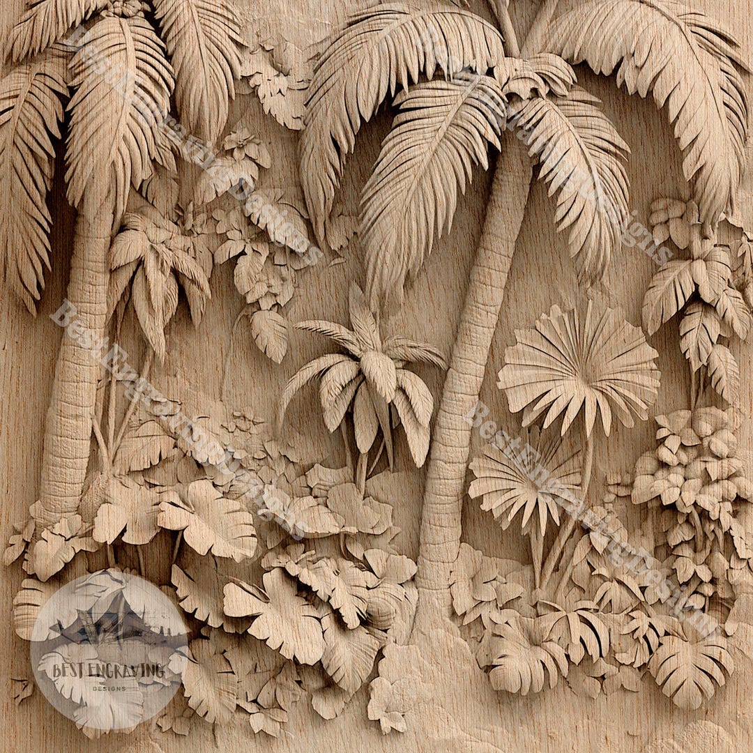 Nature 3D Illusion Engraving Design Files - Etsy