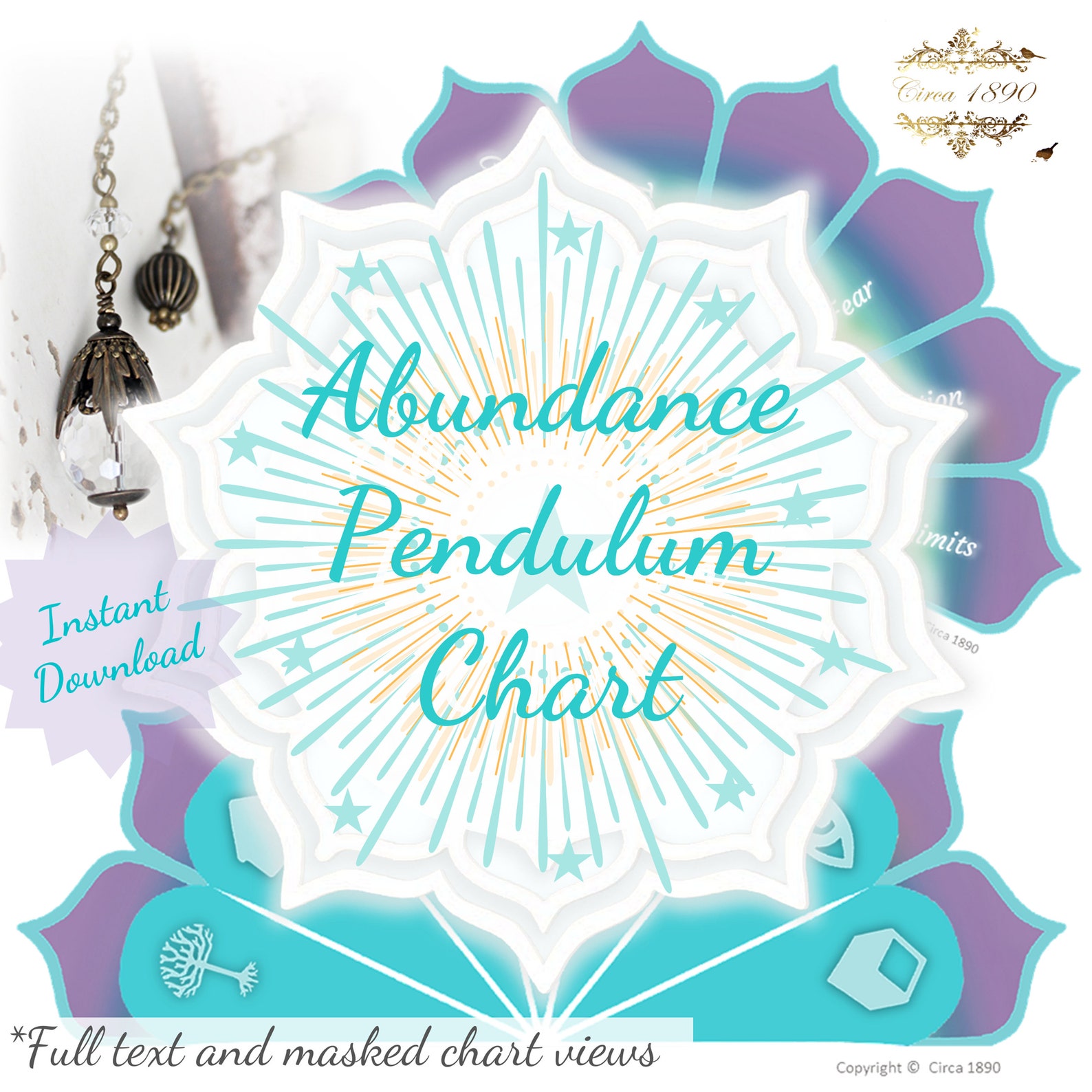 Abundance Printable Pendulum Chart Prosperity and - Etsy Canada
