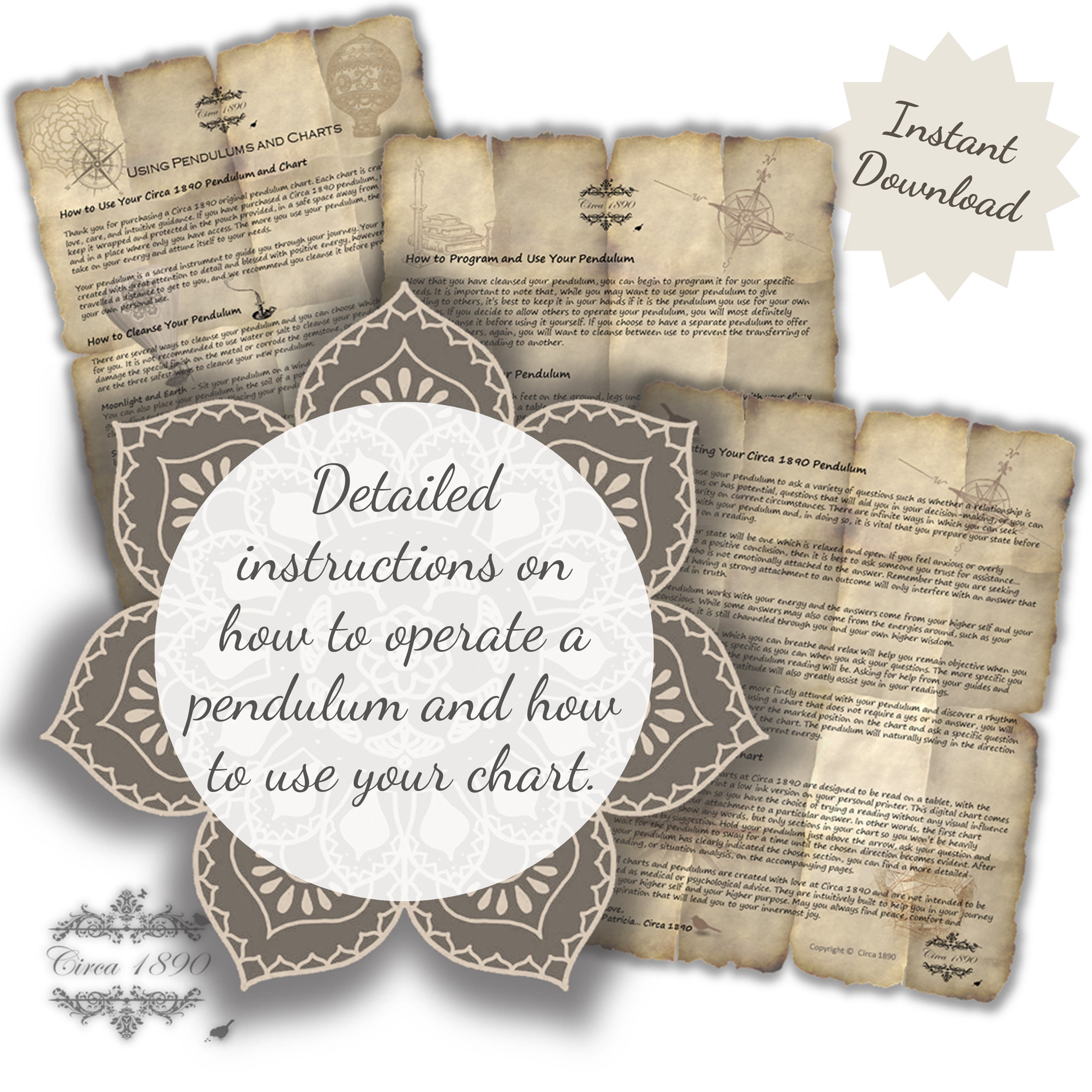 Universal Vibrations Pendulum Chart Messages for Creating Alignment - Etsy