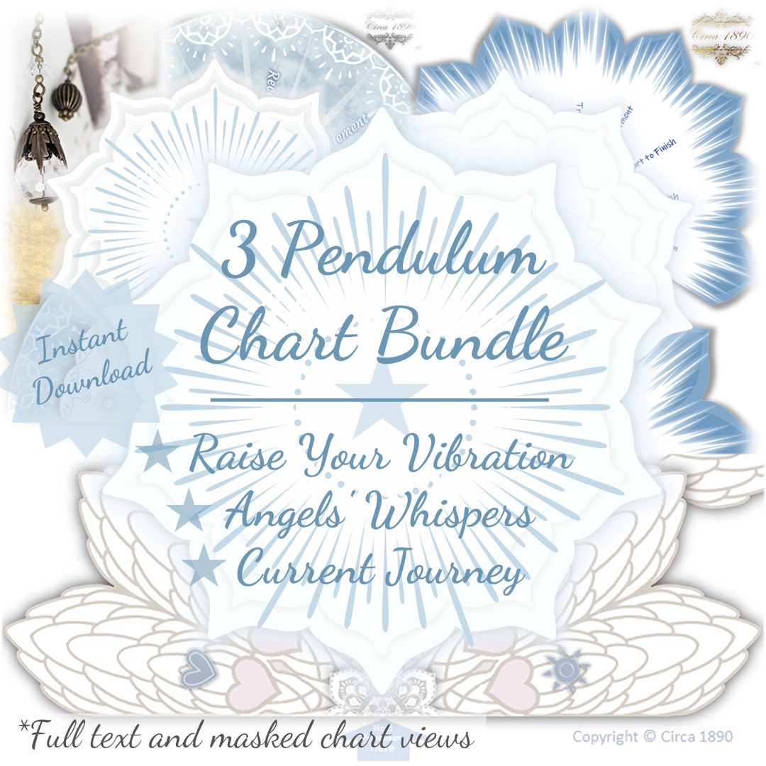 Spiritual Guidance Printable Pendulum Charts - 3 Chart Bundle - Angels ...