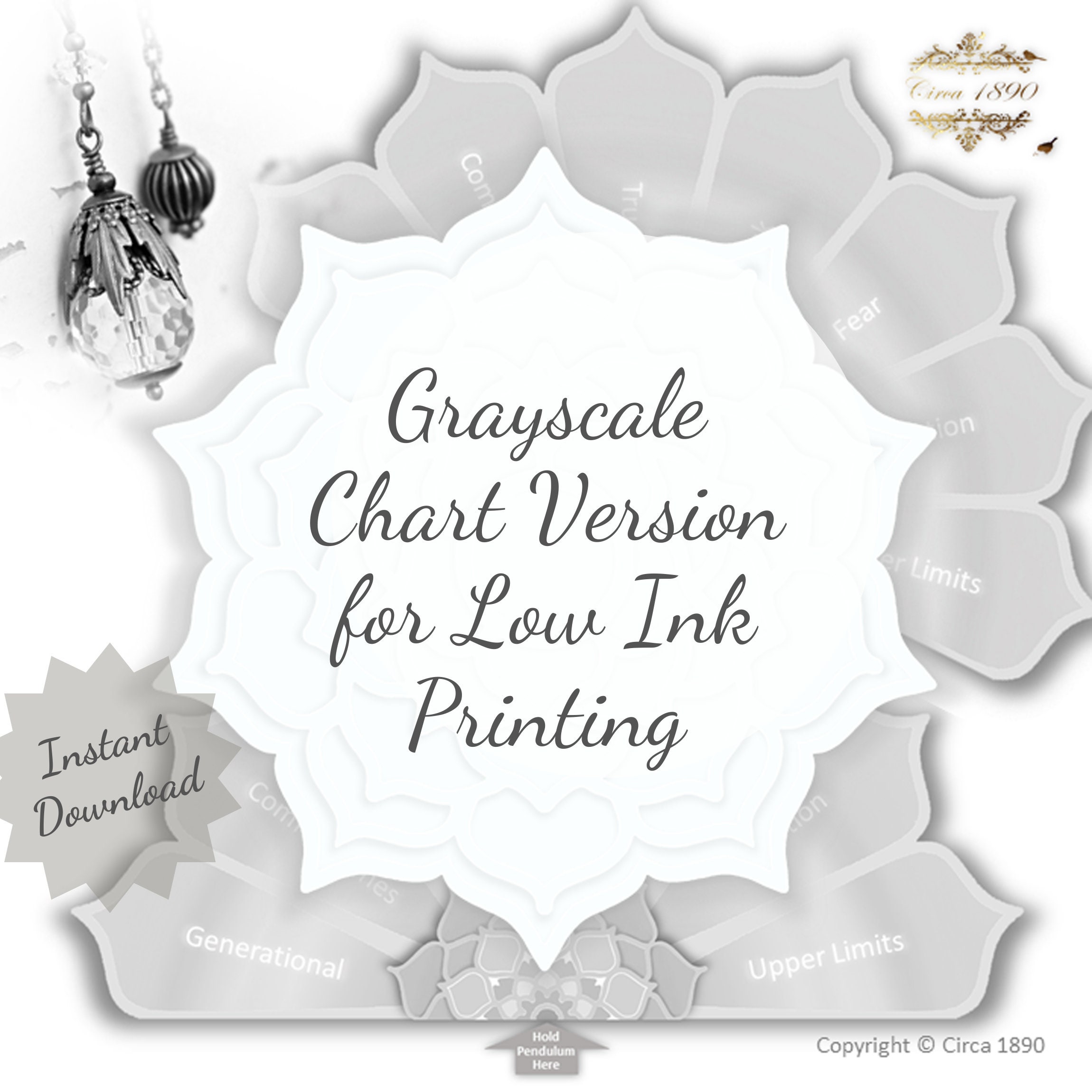 Abundance Printable Pendulum Chart Prosperity and - Etsy Canada