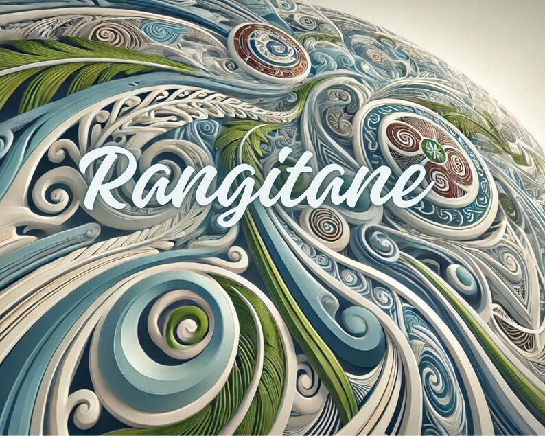 Custom Maori Iwi Art 8x10 - Ngāti Porou, Waikato, Rangitāne - Abstract ...