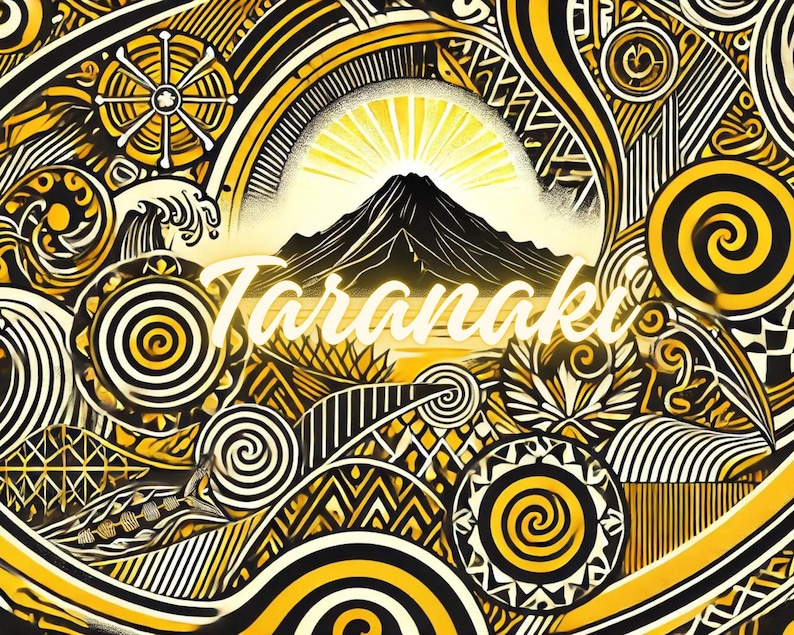 Custom Maori Iwi Art 8x10 - Ngāti Porou, Waikato, Rangitāne - Abstract ...