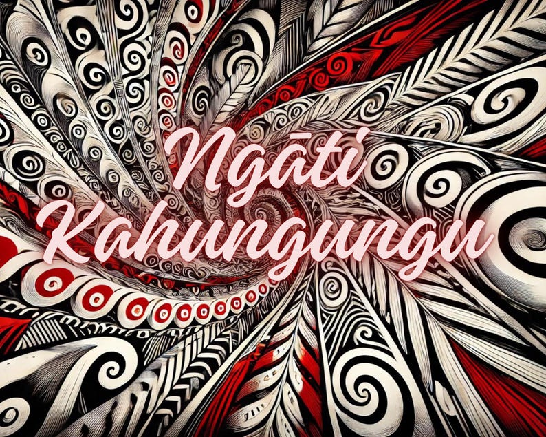 Custom Maori Iwi Art 8x10 - Ngāti Porou, Waikato, Rangitāne - Abstract ...