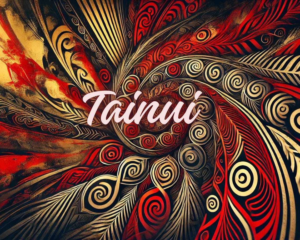 Custom Maori Iwi Art 8x10 - Ngāti Porou, Waikato, Rangitāne - Abstract ...