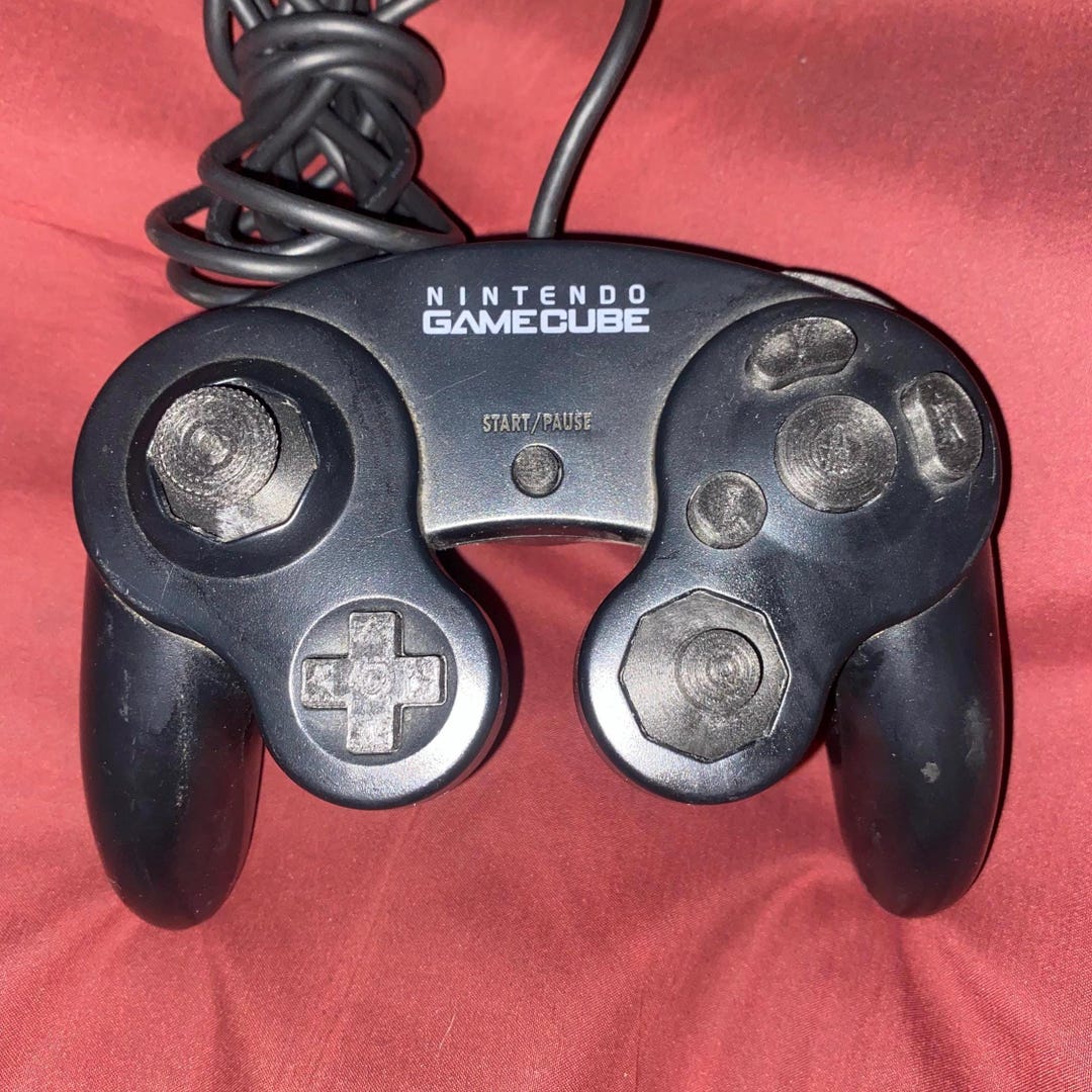 Modded Gamecube Controller With Carbon Fiber Sticks/buttons - Etsy