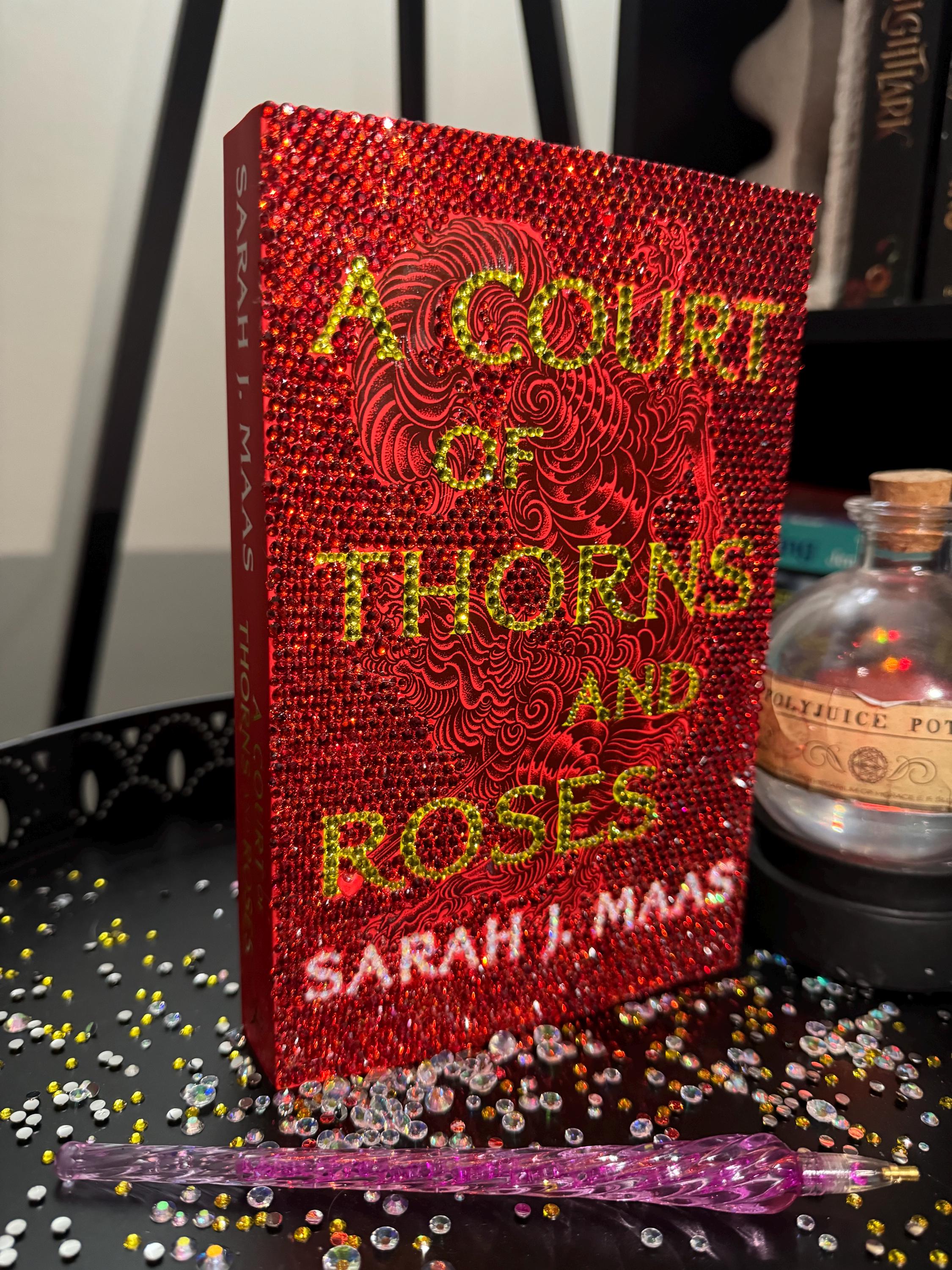 Bedazzled A Court of Thorns and Roses Book | Hand-decorated ACOTAR ...