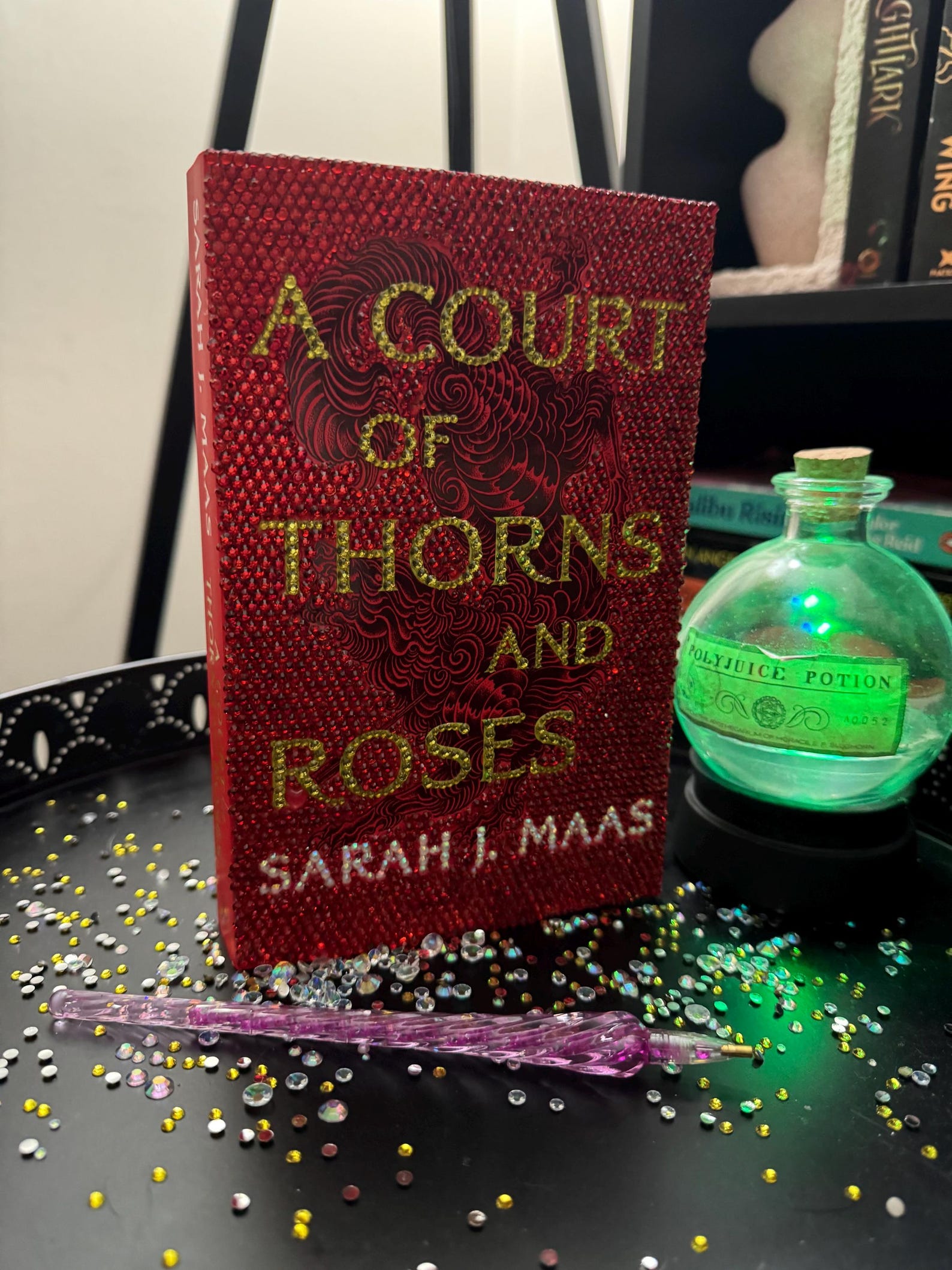 Bedazzled A Court of Thorns and Roses Book | Hand-decorated ACOTAR ...