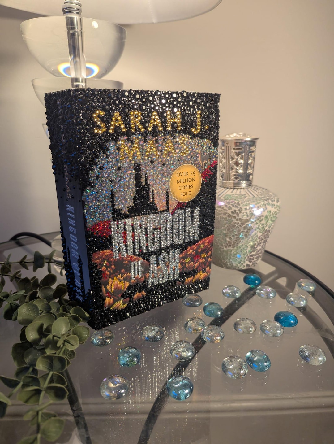 Bedazzled Kingdom of Ash Book | Hand-decorated Fantasy Novel | Throne ...