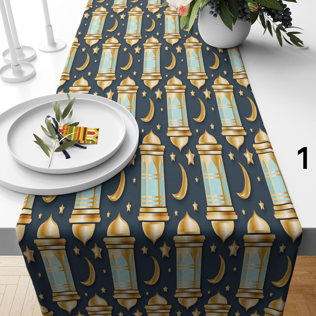 Ramadan Table Runners, Elegant Ramadan Decor, Luxury Table Settings ...