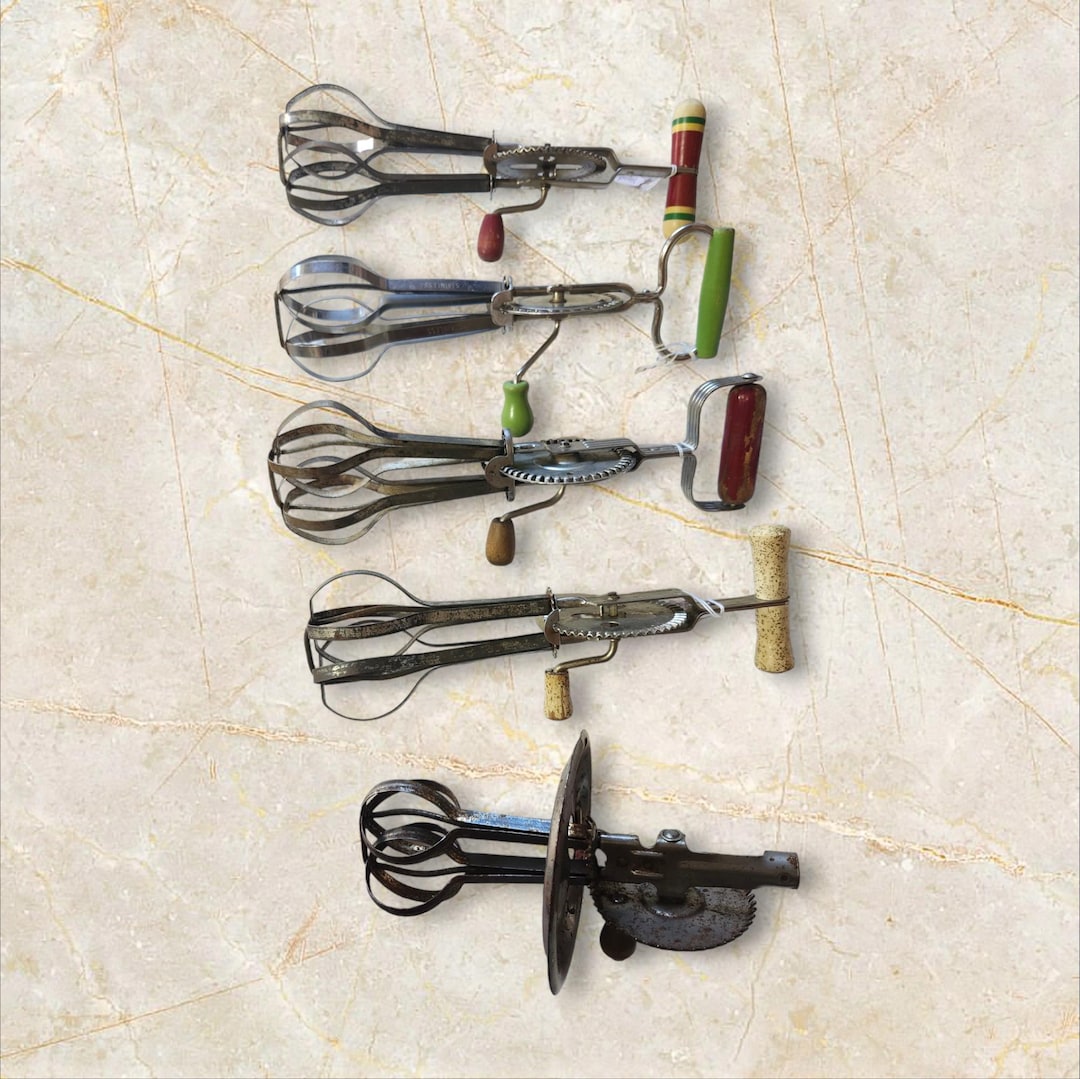 Vintage Hand Beaters, Hand Mixers, Turn Crank Mixers, Vintage Cooking ...