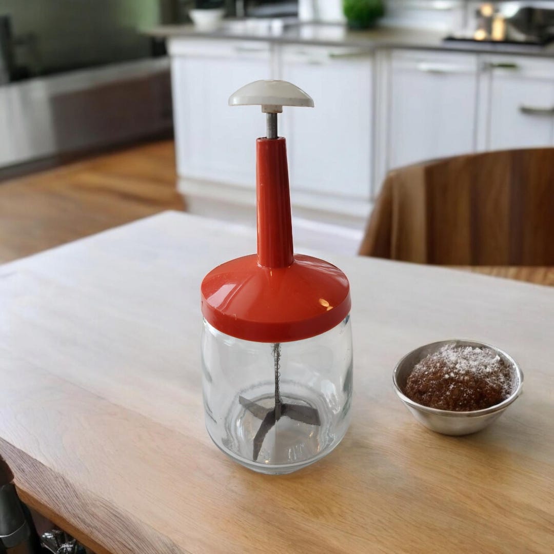 Retro Food Chopper, Veggie Chopper, Mid Century Kitchen Tool, Federal ...