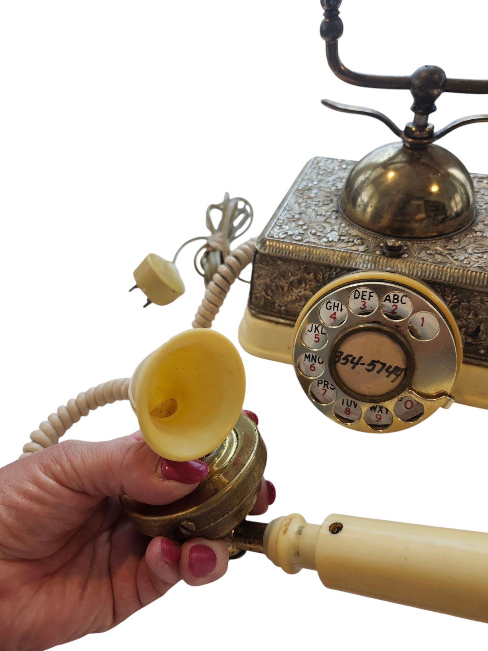 French Style Rotary Desk Vintage Telephone, Retro Landline, Radio Shack ...