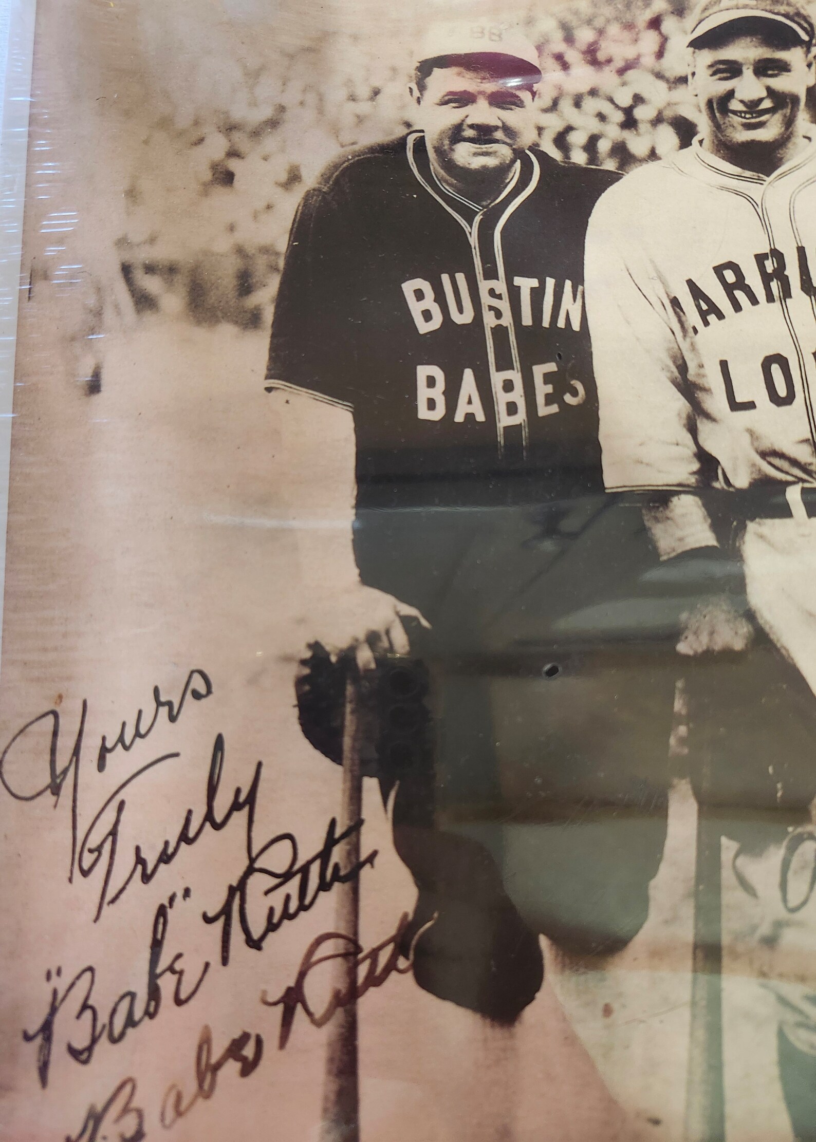 Babe Ruth and Lou Gehrig 1993 Print Signed Copy No. 9 Bustin' Babe's ...