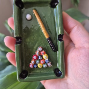 Billiards Ceramic Asthray Handmade - Etsy