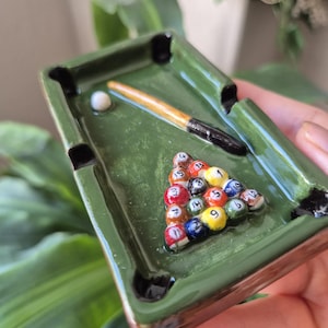 Billiards Ceramic Asthray Handmade - Etsy