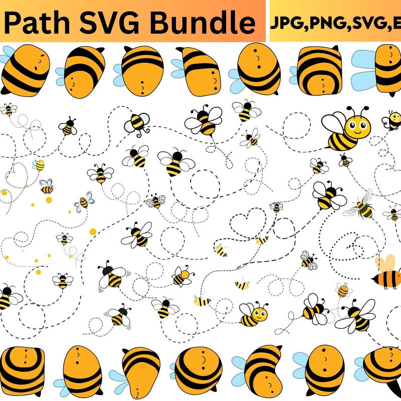 Flying Bee Svg - Etsy