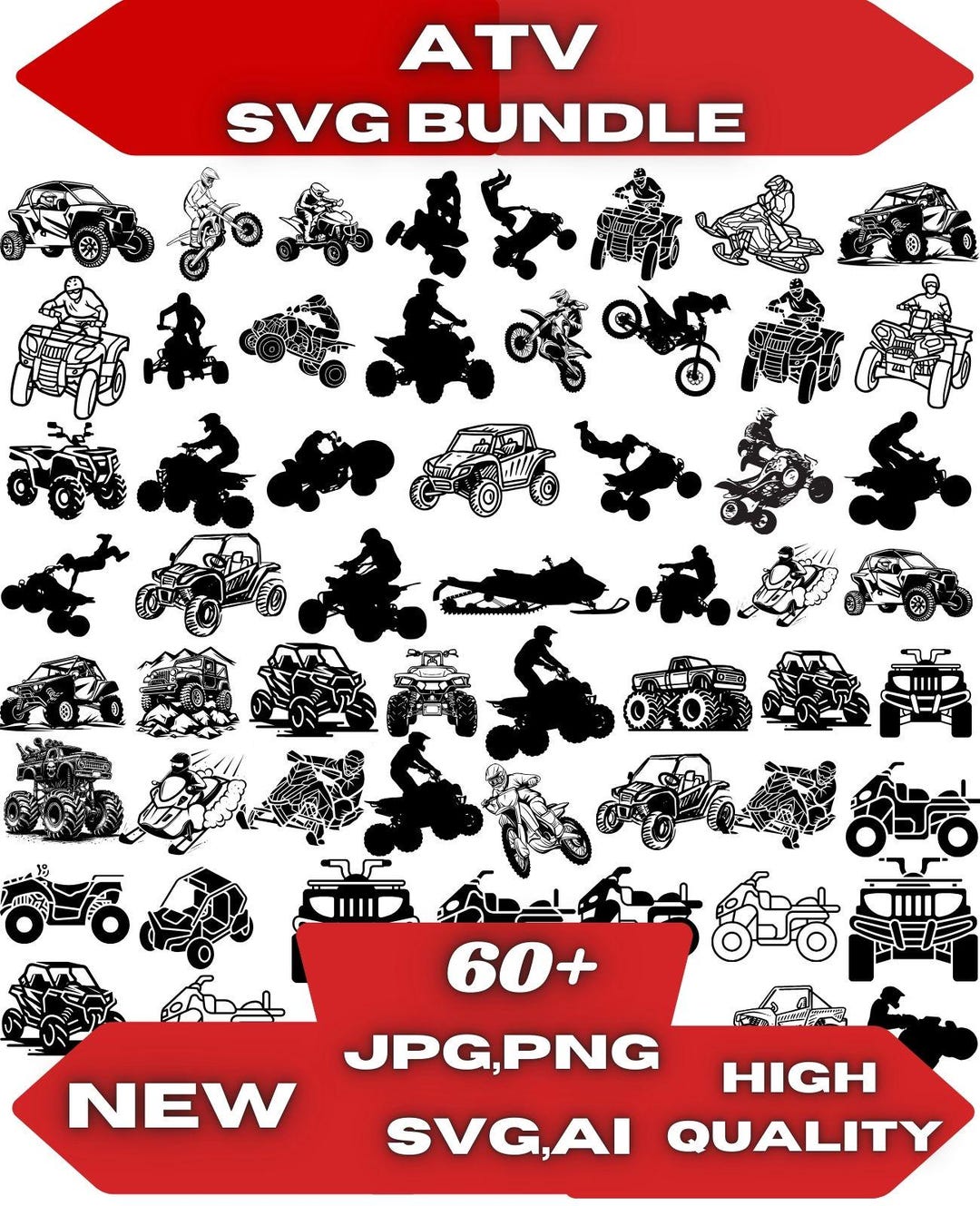 ATV SVG Clipart Bundle, Off-road Designs (digital Download) - Etsy UK