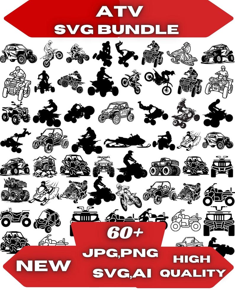 ATV SVG Clipart Bundle, Off-road Designs (digital Download) - Etsy ...