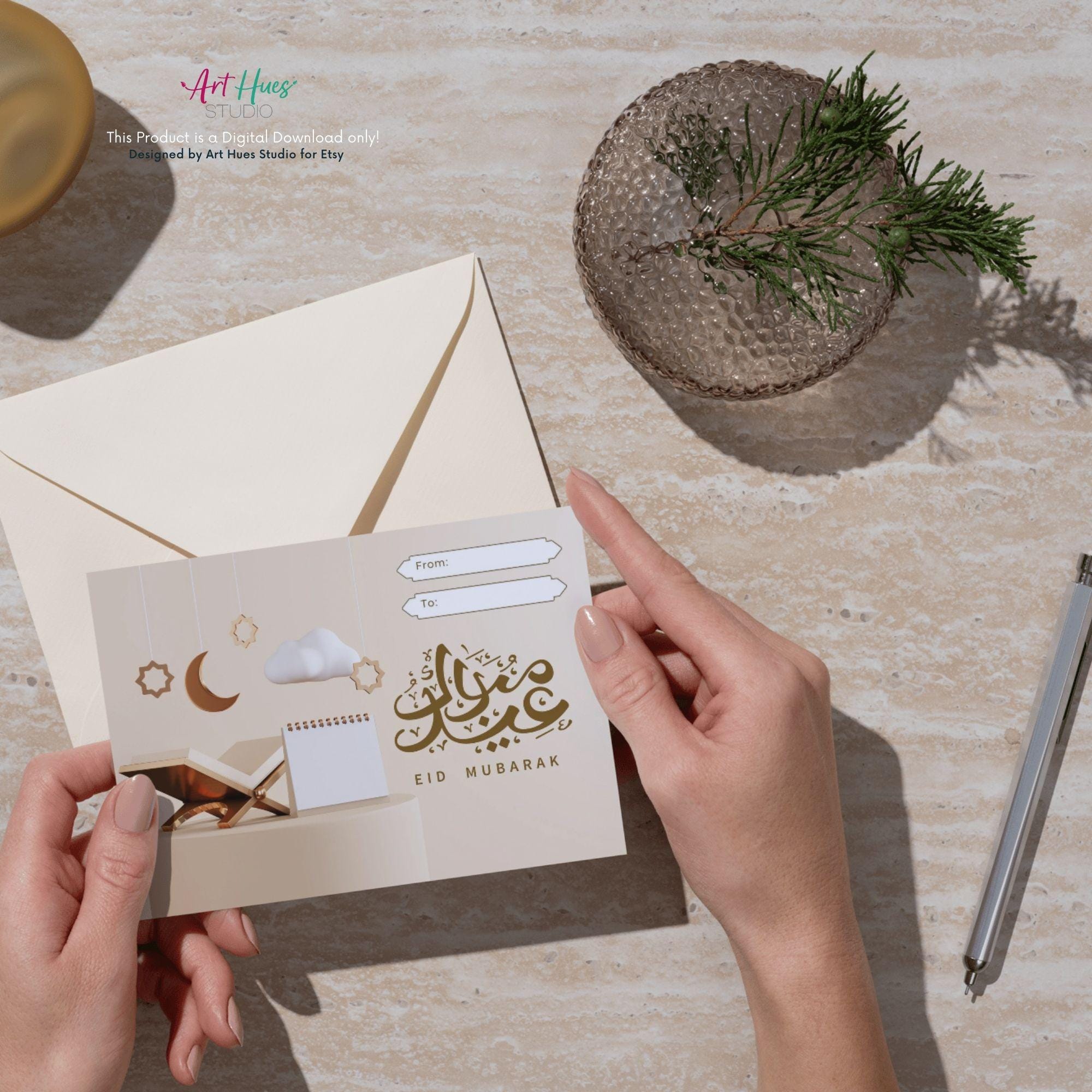 Eid Cards Pack of 10 | Eid Mubarak Cards Bundle | Greeting Cards for ...