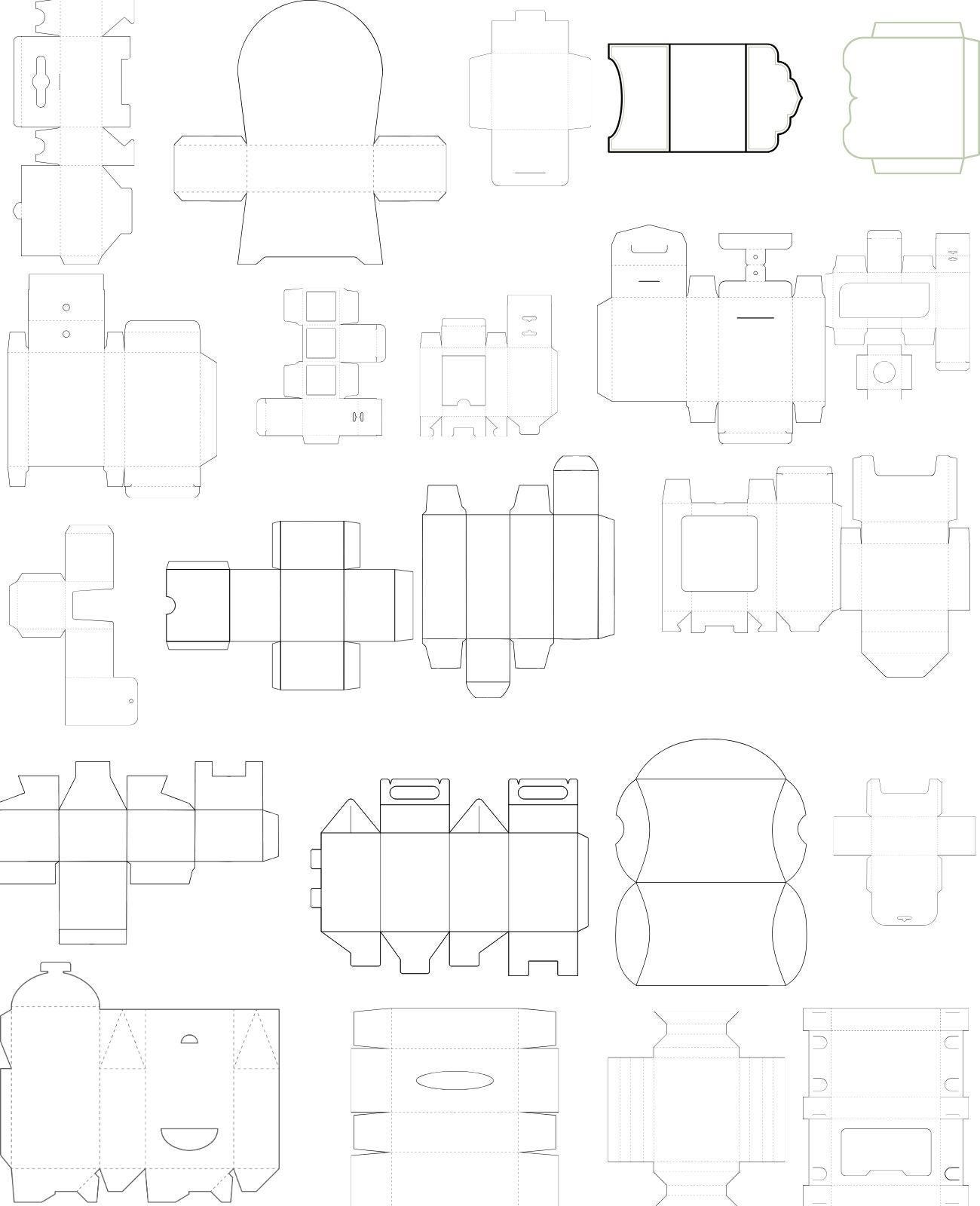 DIY Gift Box Template SVG Bundle, Paper Craft (digital Download) - Etsy