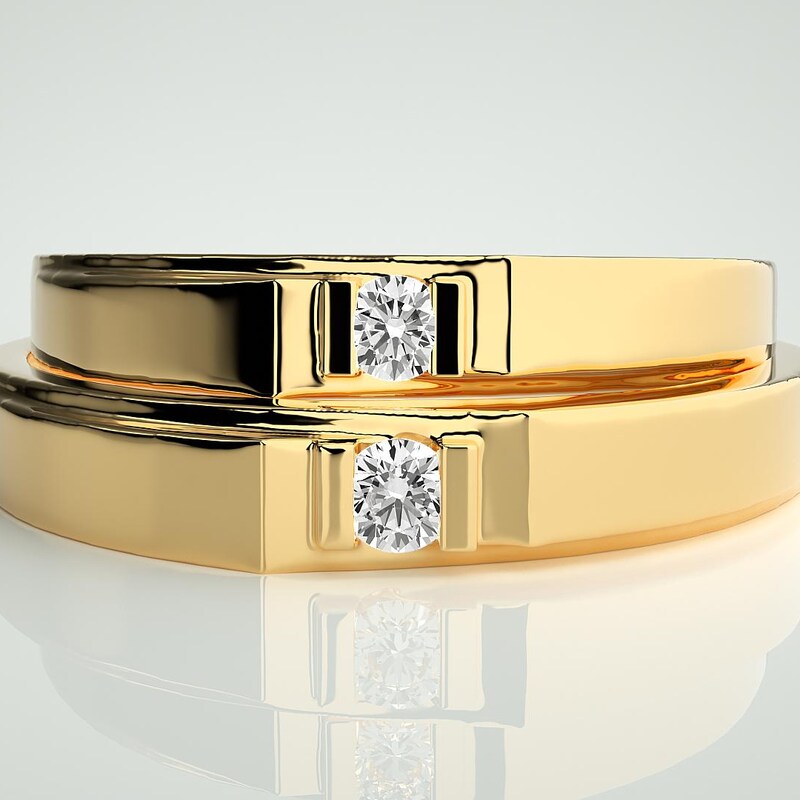Matching Wedding Bands - Etsy