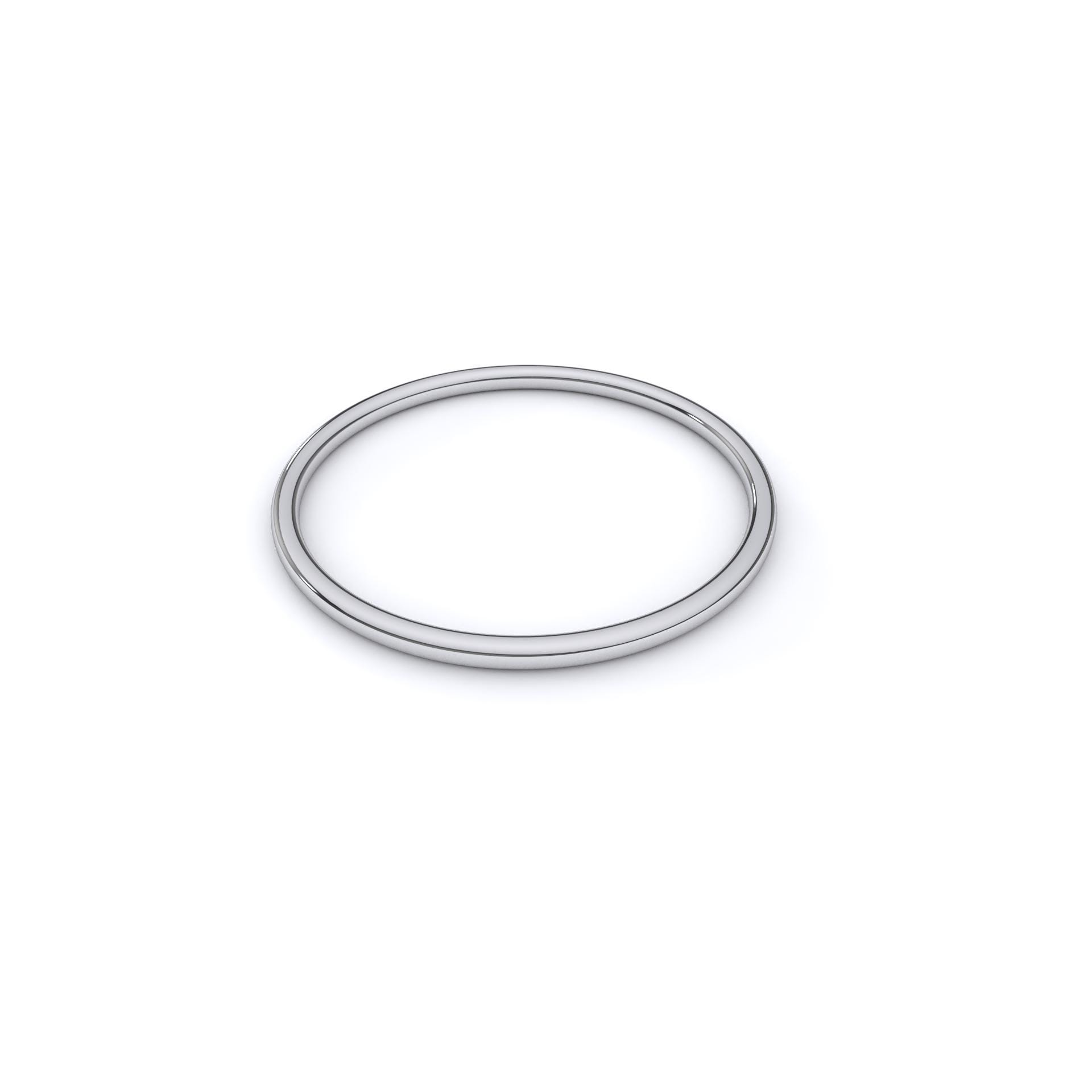 950 Platino 1mm Solid Band Plain Platinum Band Semplice fede nuziale da donna Anello impilabile Sottile anello minimalista per le donne Delicato Etsy Italia