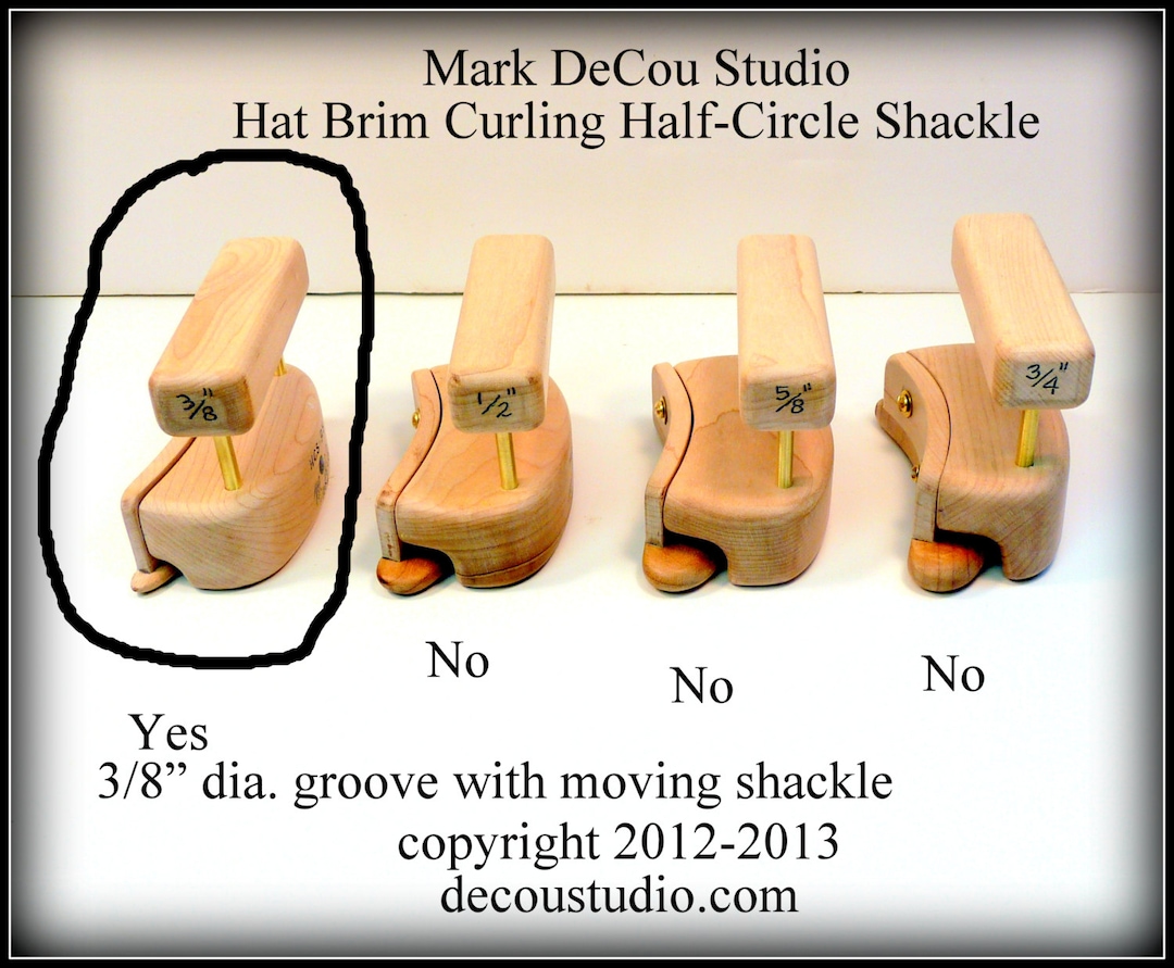 Built-to-order, Kettle Curl Hat Making Tool Brim Curling Roll Shaper ...