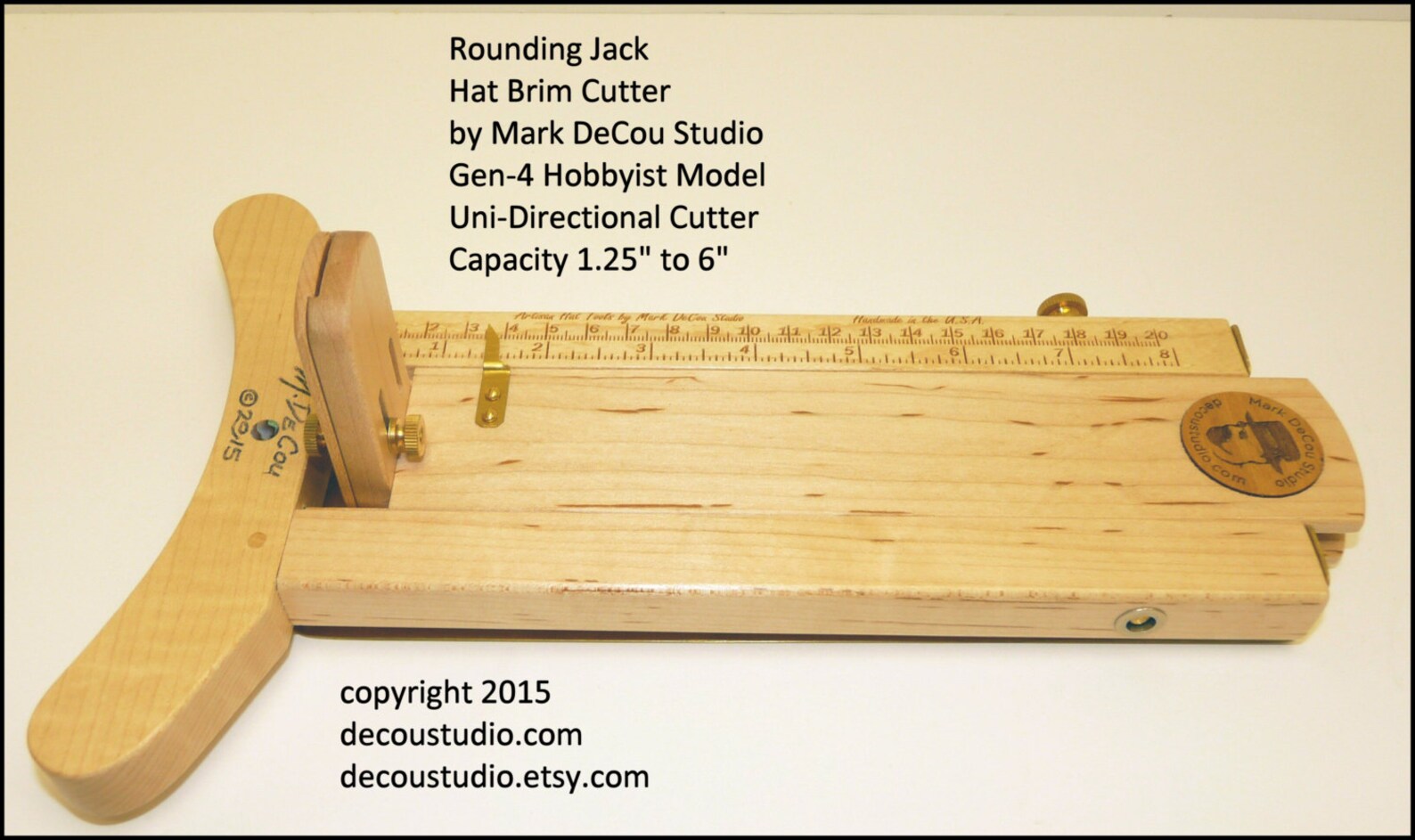 Built-to-order, Hat Making Tool Rounding Jack, Hat Brim Cutter, Maple ...