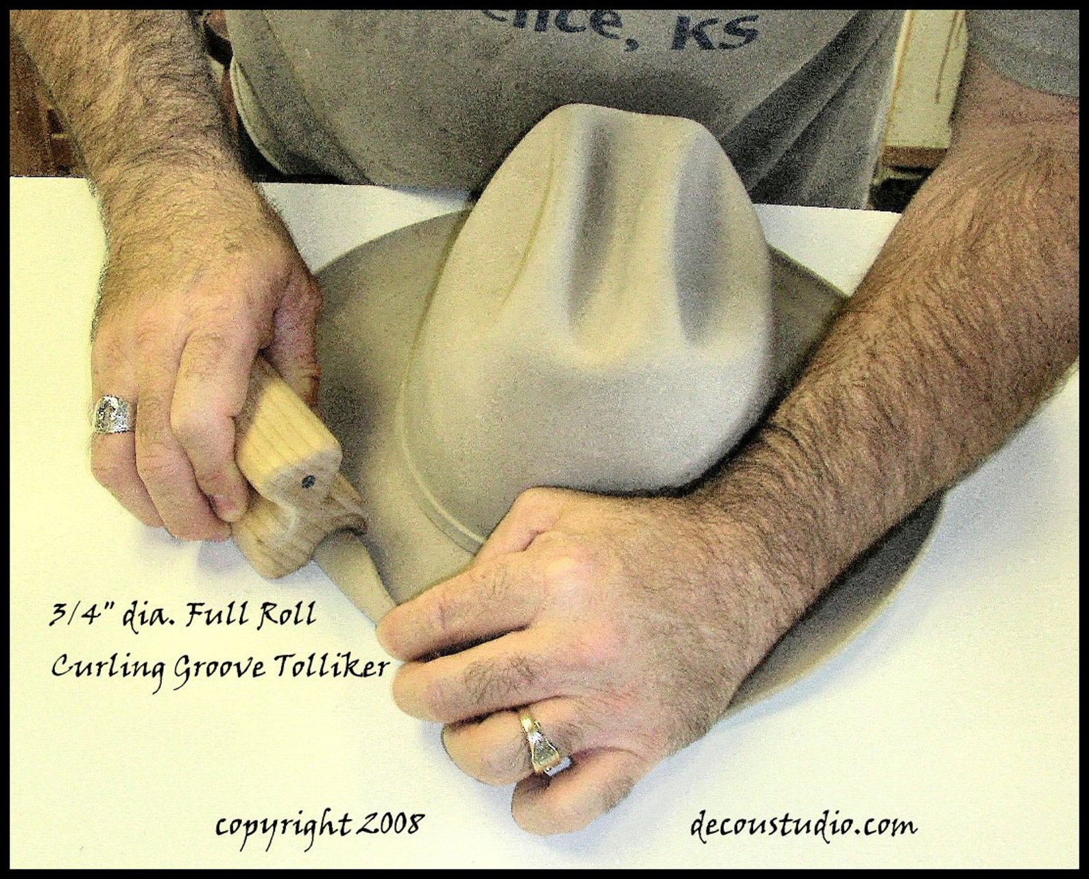 Built-to-order, Groove Tolliker Hat Making Tool Pencil Curl Hat Brim ...