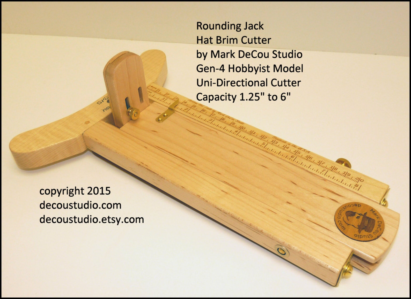 Built-to-order, Hat Making Tool Rounding Jack, Hat Brim Cutter, Maple ...