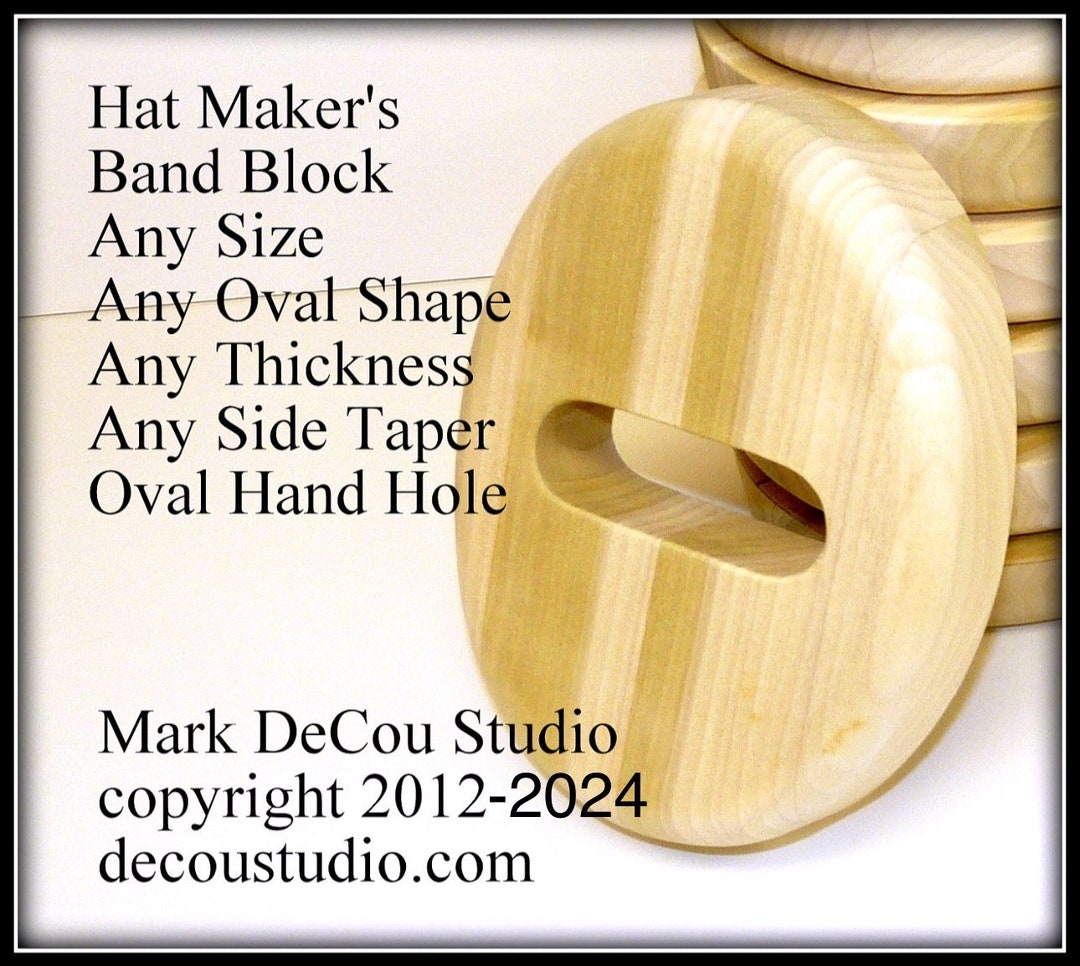 Built-to-order, One (1 Qty) Hat Making Band Block, Tool Sweat Band ...