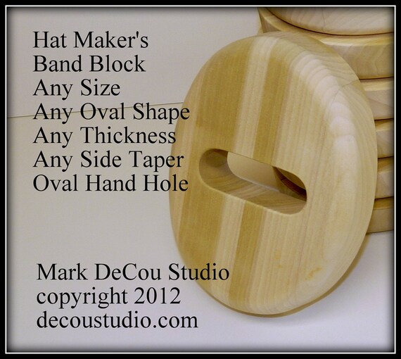 Built-to-order One 1 Qty Hat Making Band Block Tool Sweat | Etsy