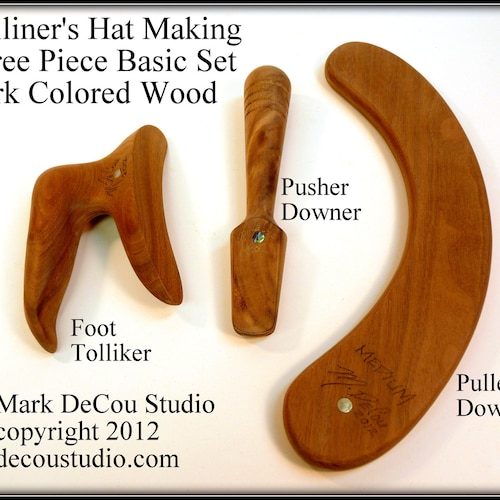 Built-to-order Hat Making Three 3 Piece Hand Tool Kit Dark - Etsy