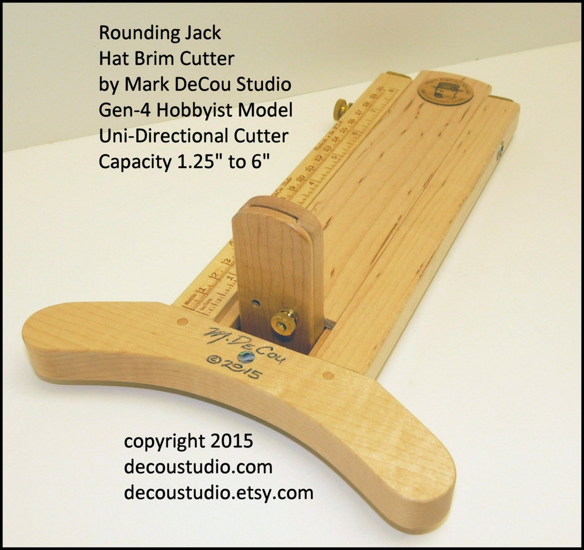 Built-to-order, Hat Making Tool Rounding Jack, Hat Brim Cutter, Maple ...