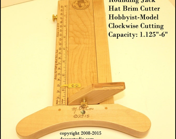 Built-to-order, Hat Making Tool Rounding Jack, Hat Brim Cutter, Maple ...