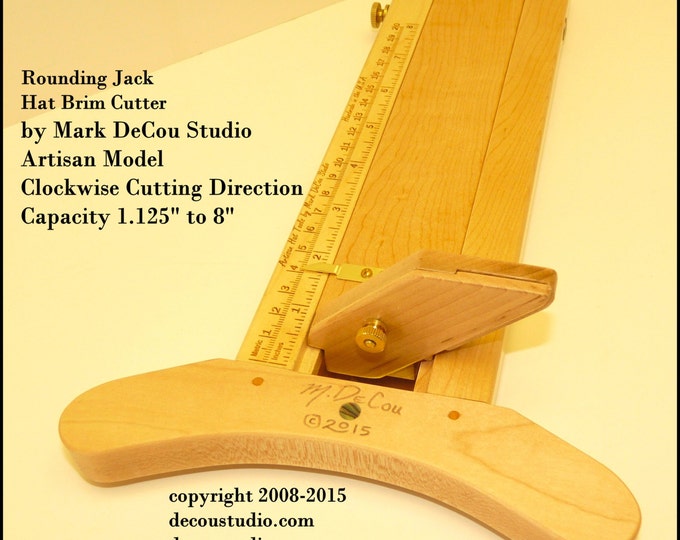 Built-to-order, Hat Making Tool Rounding Jack, Hat Brim Cutter, Maple ...