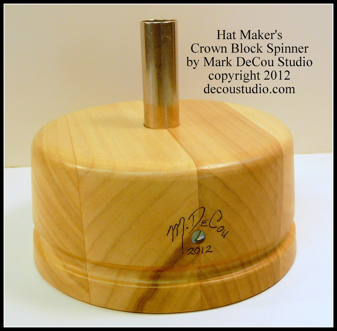 Built-to-order Hat Making Tool Crown Block Spinner Stand Maker's ...