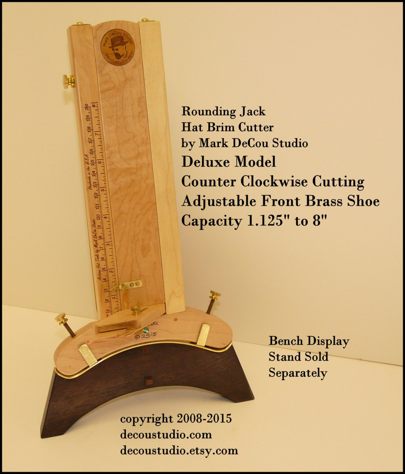 Built-to-order, Hat Making Tool, Rounding Jack, Deluxe Model, COUNTER ...