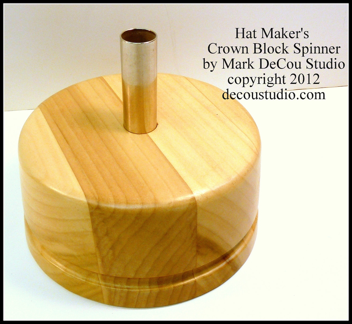 Built-to-order Hat Making Tool Crown Block Spinner Stand Maker's ...