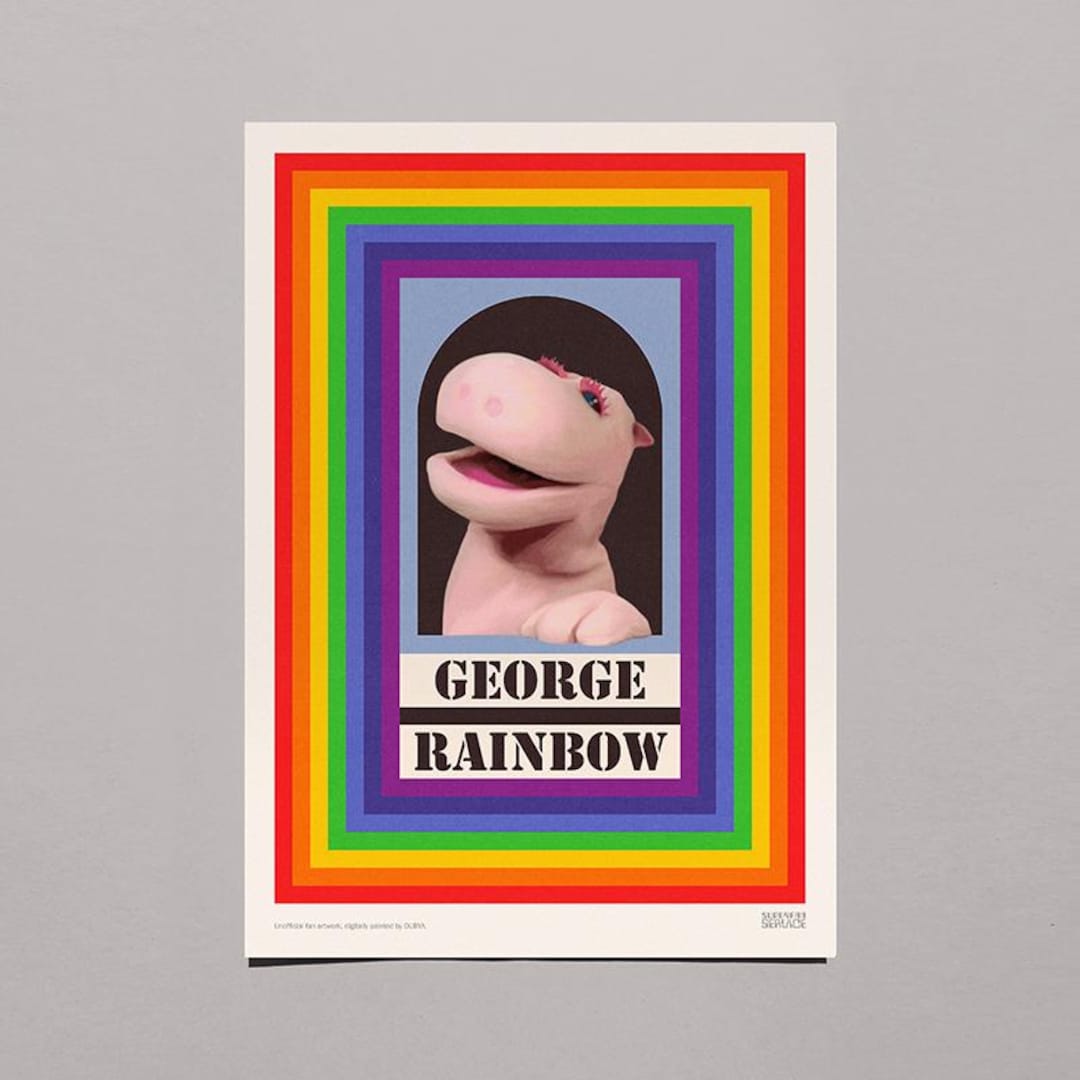 George From Rainbow. Digitally Painted Poster, A3 Art Print - Etsy