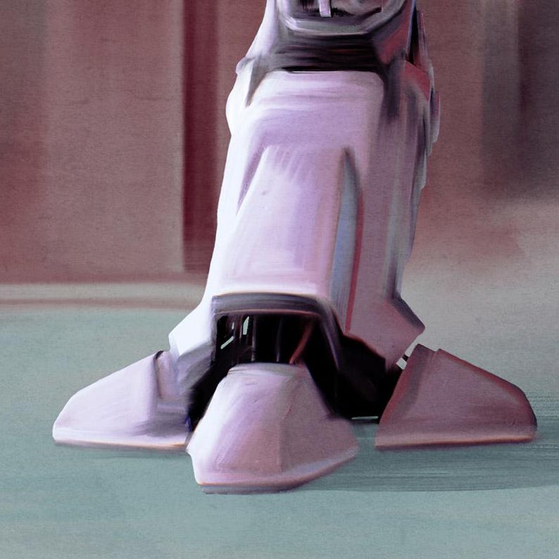 Robocop, ED209 Fan Art. Digitally Painted Film Poster, A3 Art Print - Etsy