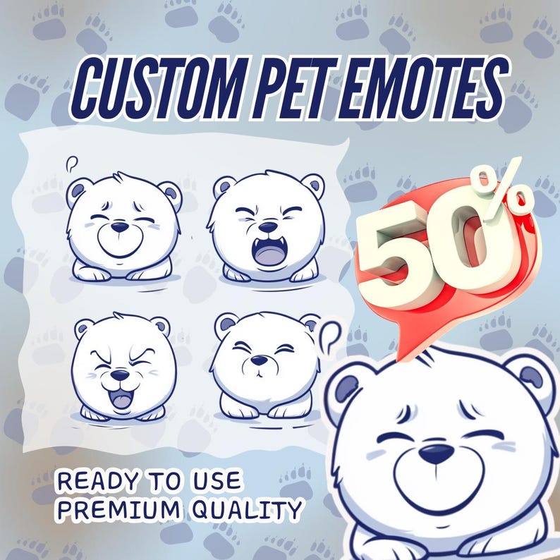 Emote PET / Pet Chibi / Cartoon Emote / Animated / GFS / Sub Emoji ...
