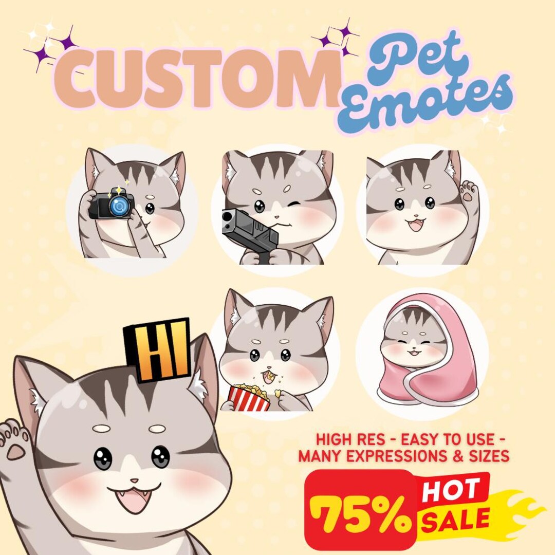 Pet Emote, Twitch and Discord Emote, Streamer Emote, Pet Emote, Kick ...