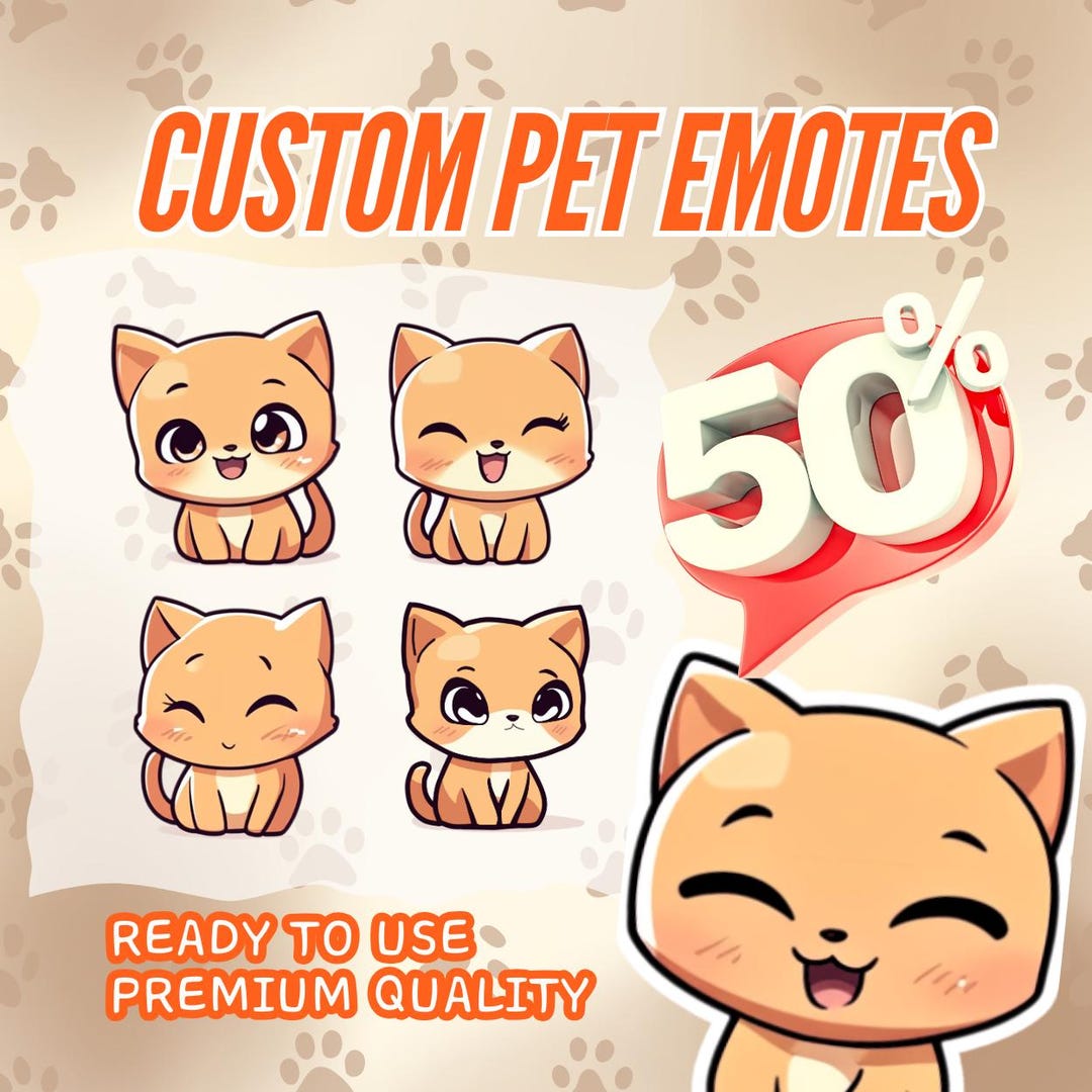 Emote PET / Pet Chibi / Cartoon Emote / Animated / GFS / Sub Emoji ...