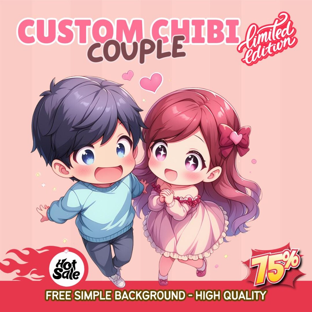 Custom Chibi Couple, Custom Chibi, Cute Chibi Couple, Chibi Couple ...